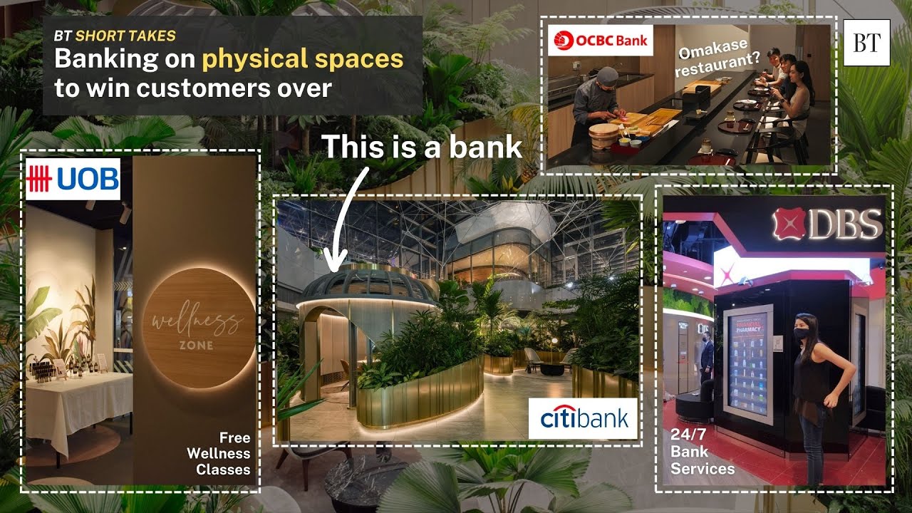 Banking on physical spaces to win customers over - YouTube