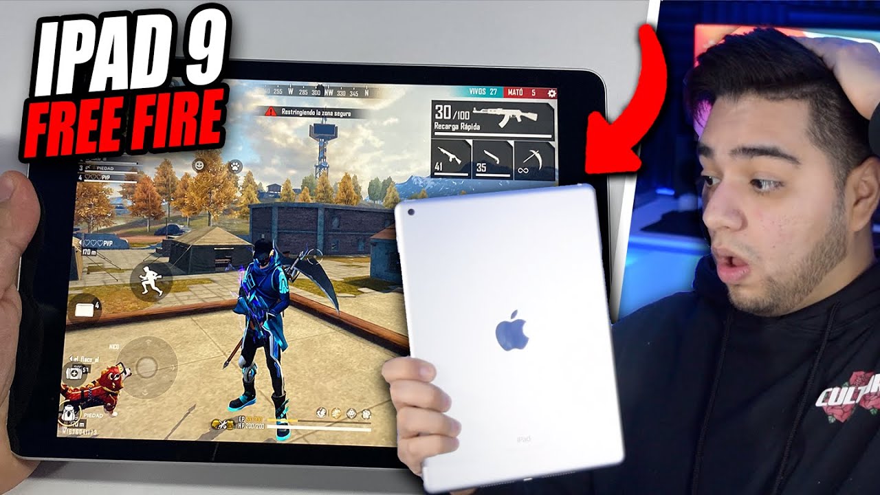 IPAD 9 en FREE FIRE +8 HORAS DE JUEGO CONTINUO - YouTube