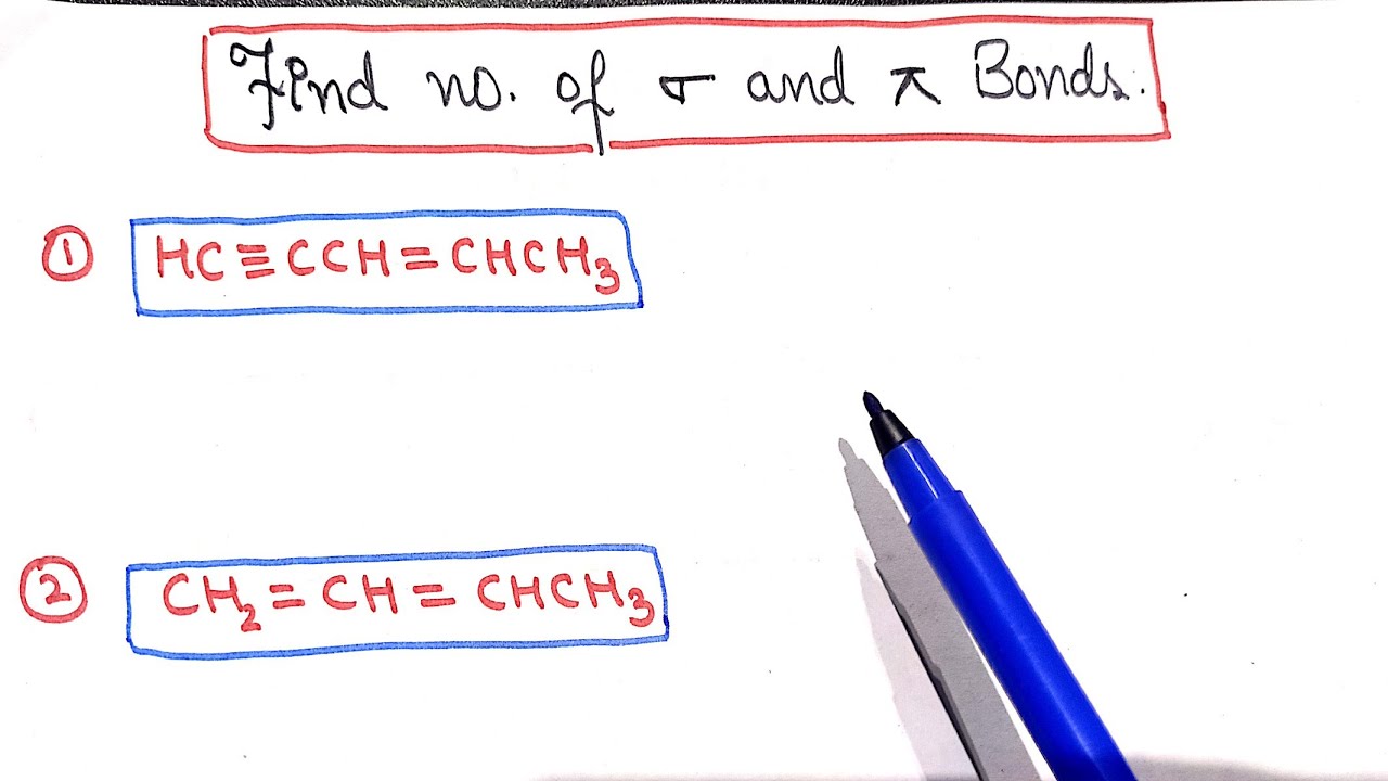 Sigma and pi bonds in organic compounds | Organic chemistry - YouTube