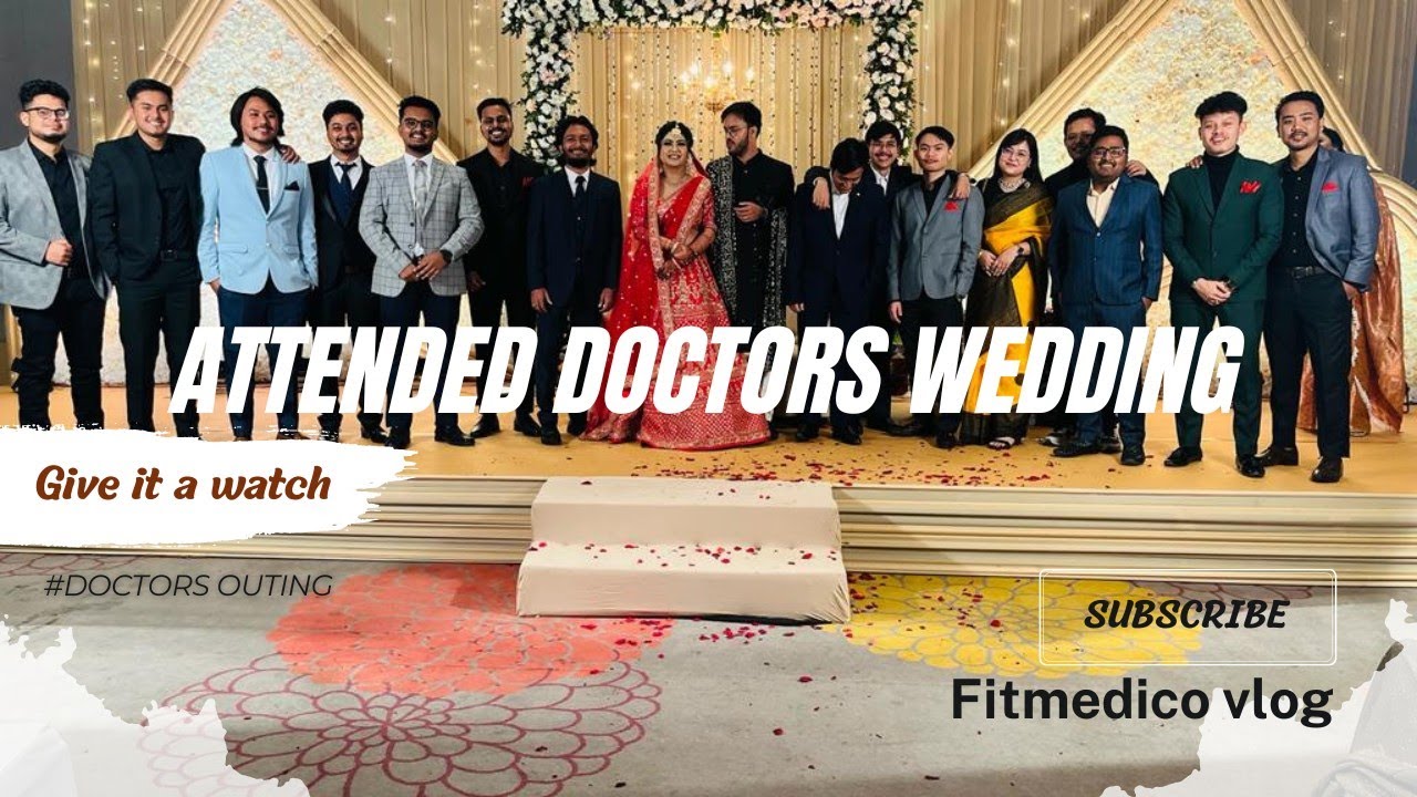 Doctorduo weeding reception @fitmedicovlog #doctor #marriage #wedding # ...