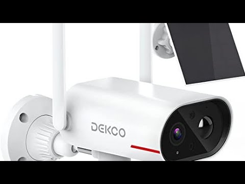 Security Cameras Wireless Outdoor - DEKCO Wire-Free 170°Pan Rotation ...