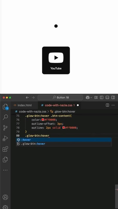 Day 18 - YouTube Pulse Button with Pure CSS | 30 Days 30 Buttons #coding #cssanimation #htmlcss ...