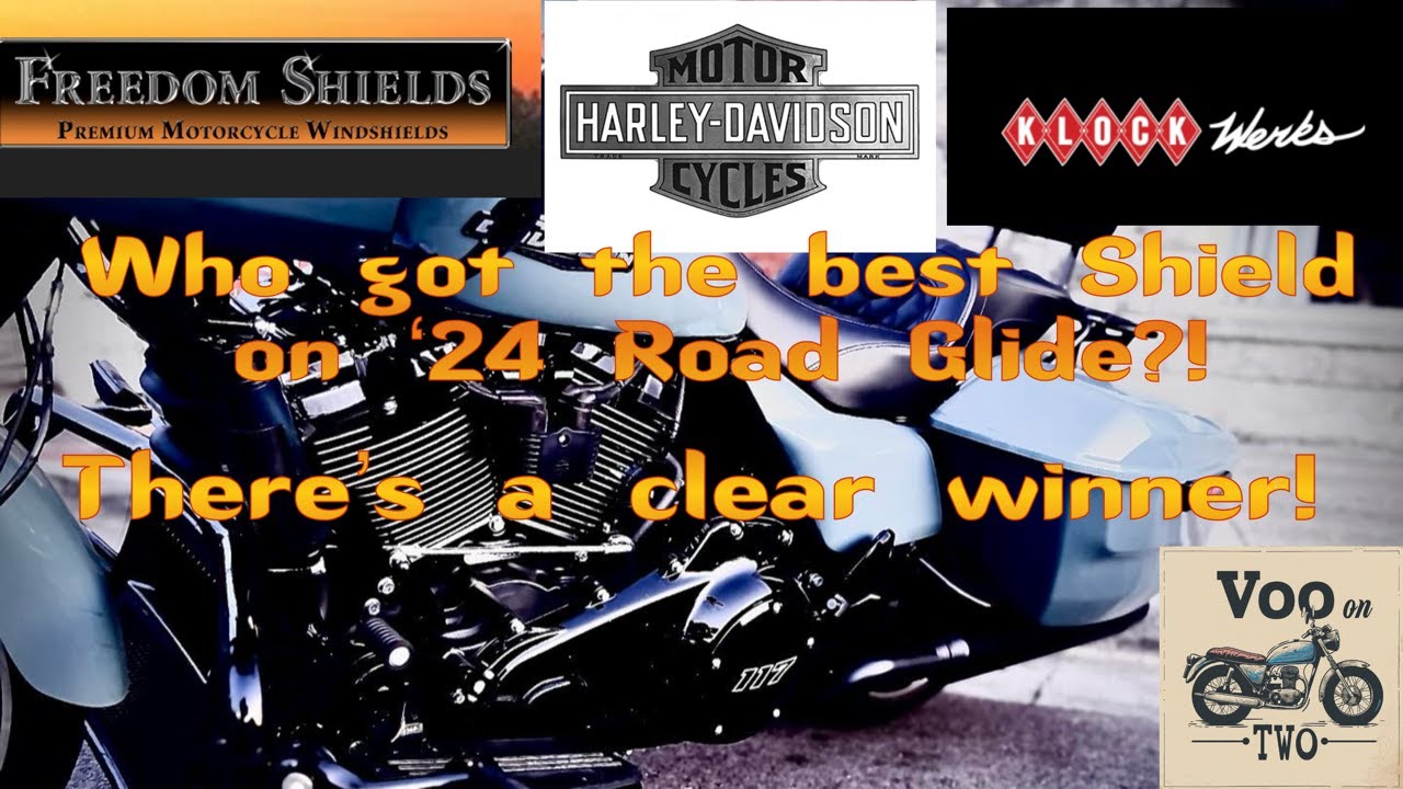 Klockwerks v Freedom Shields v Harley! 2024 & 2025 H-D Road Glide! Voo ...