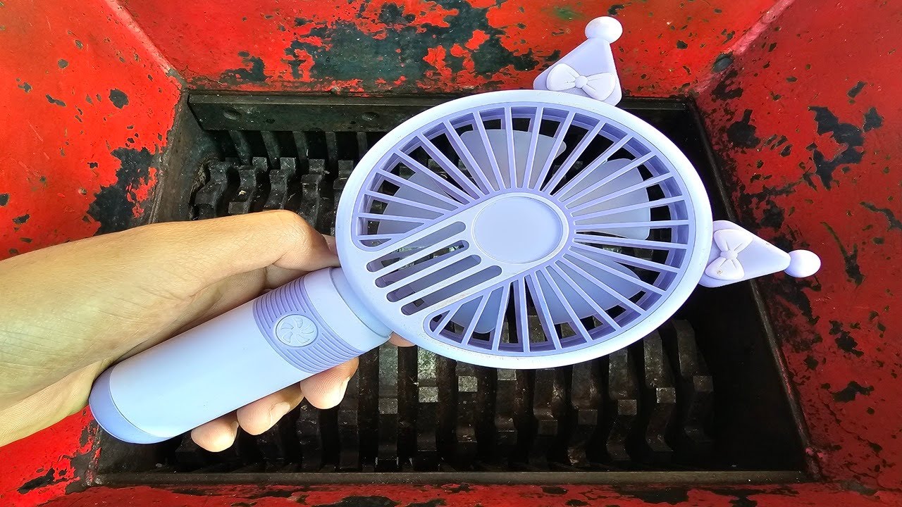 Mini fan Chargeable fan vs Fast Shredder Machine | Oddly Satisfying ...