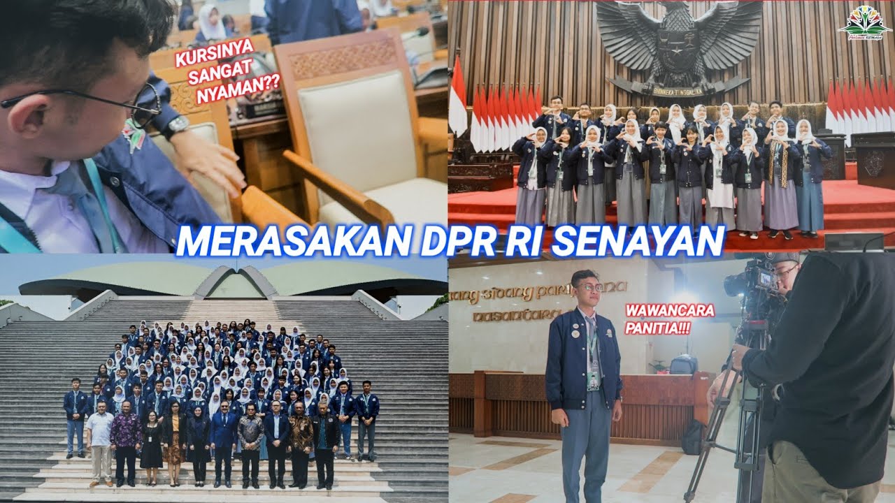 MERASAKAN KURSI DPR RI SENAYAN!! | Vlog Parlemen Remaja DAY 4 indonesia ...