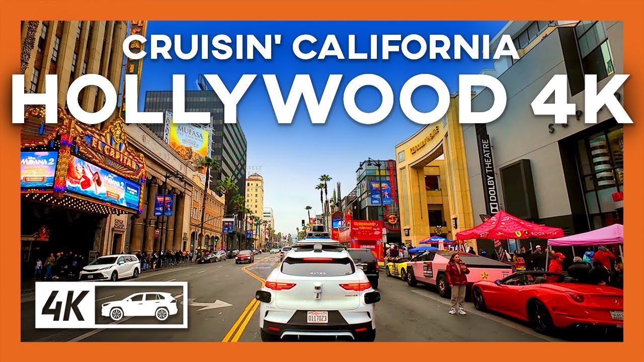 Hollywood 4K Drive: Hollywood Blvd & Hollywood Hills Driving Tour | Iconic Streets of Los ...