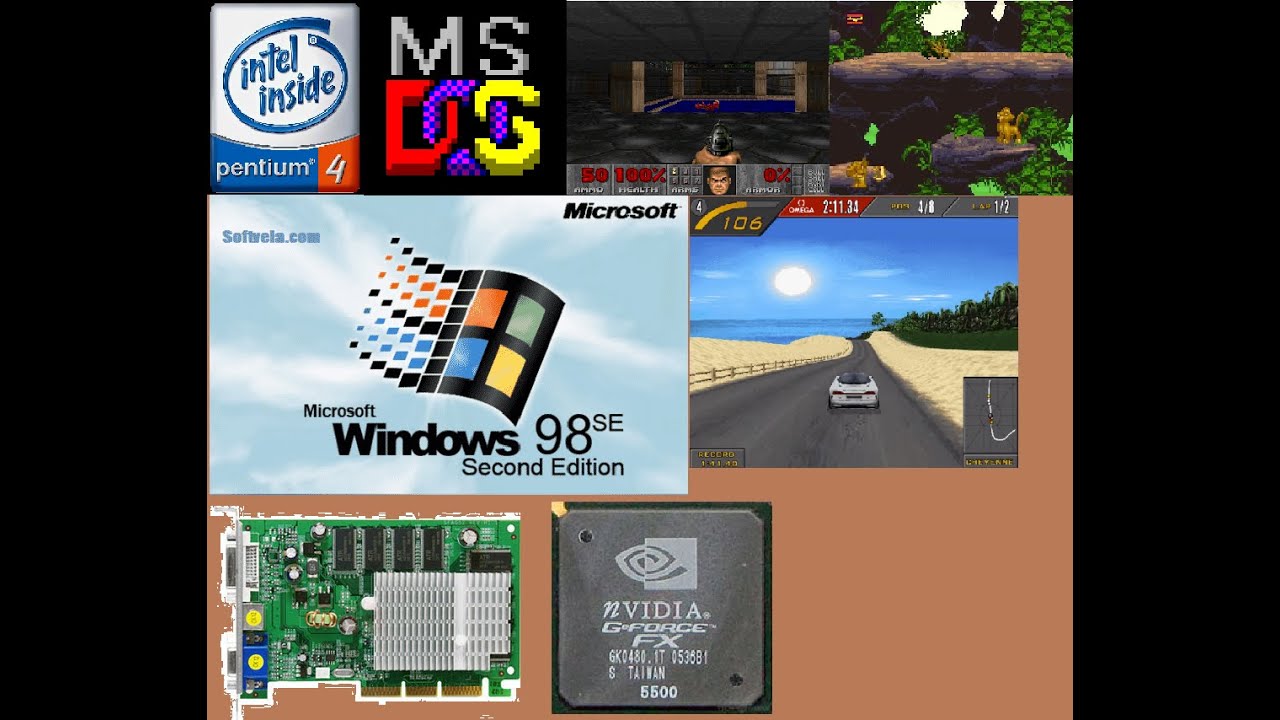 Pentium 4 Retro gaming PC Part 1-Windows 98 with old games with a 256MB ...