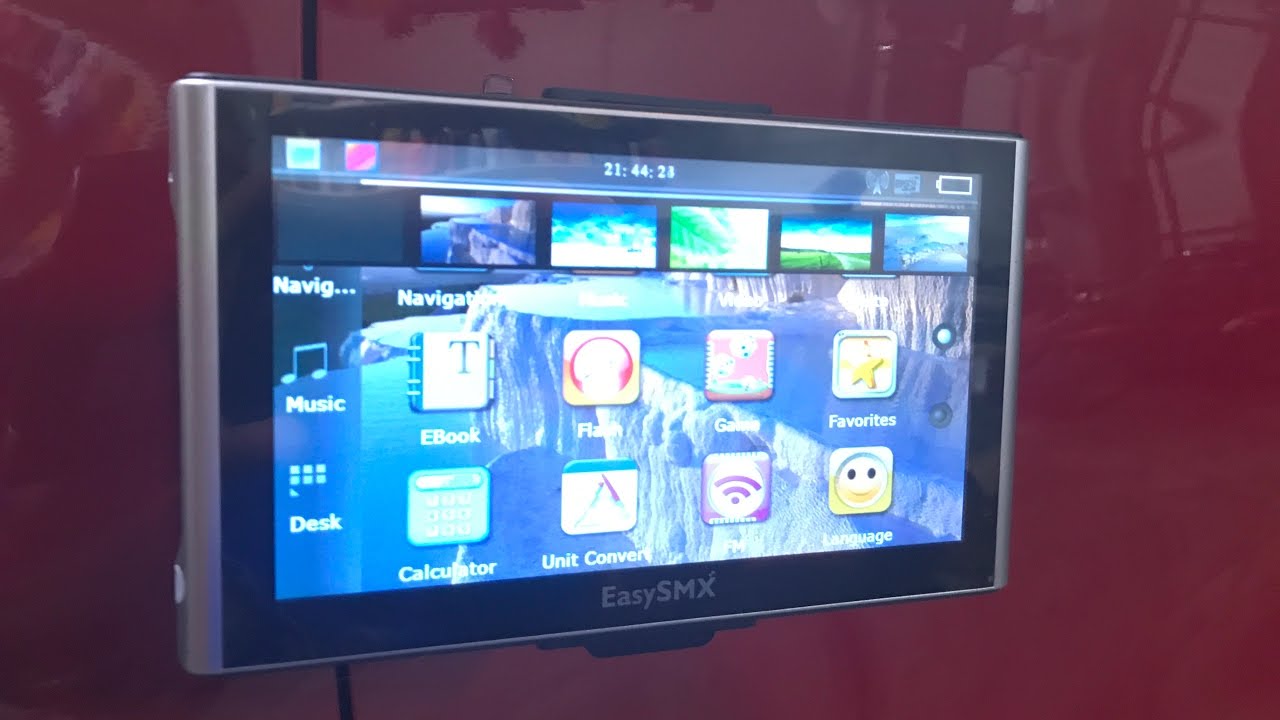EasySMX GPS Navigation with Tablet Functions - YouTube
