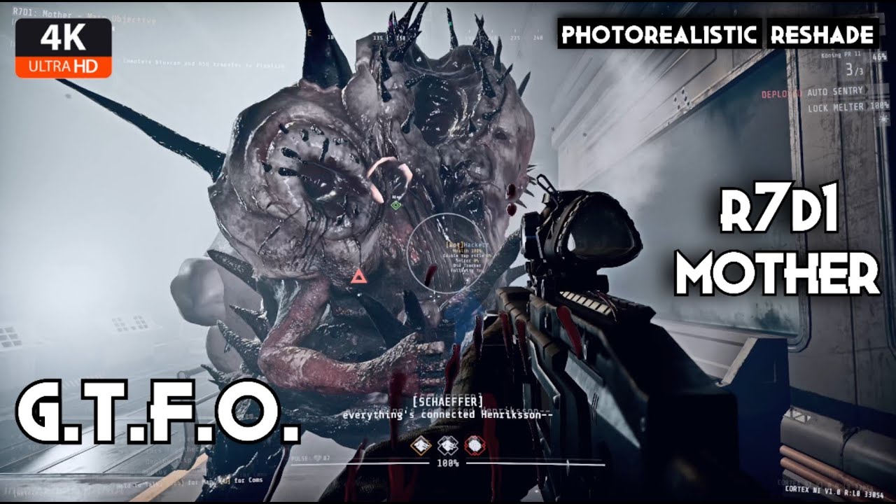 GTFO Rundown R7D1 Mother 4K Brighter Flashlight MOD Gameplay PC % - YouTube