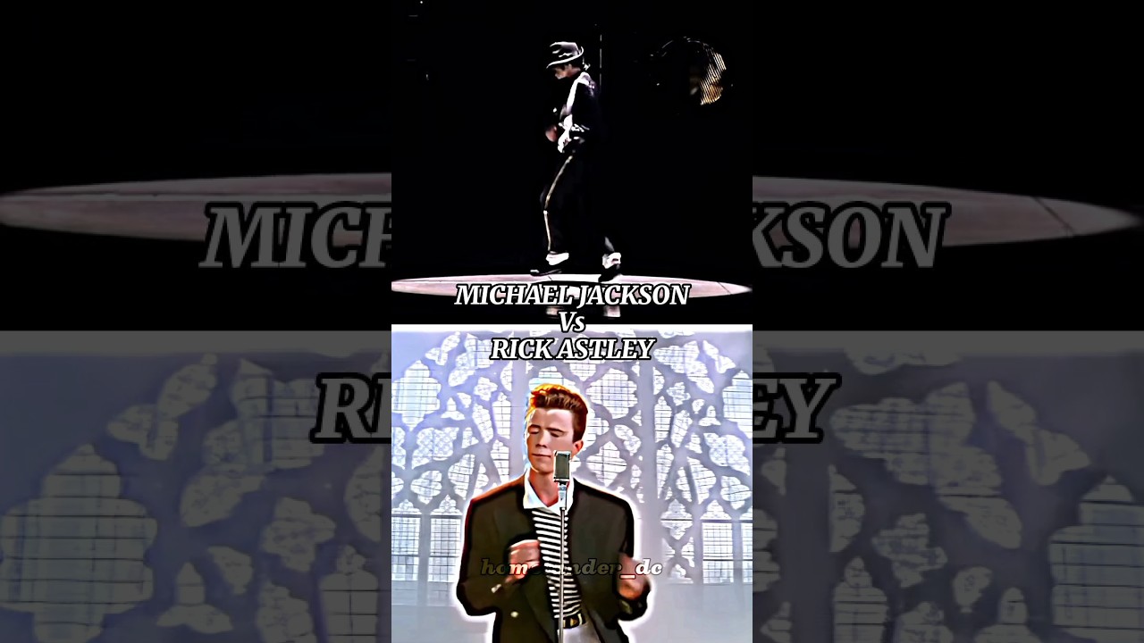 Michael Jackson vs Rick Astley | Battle #shorts Realtime YouTube Live ...