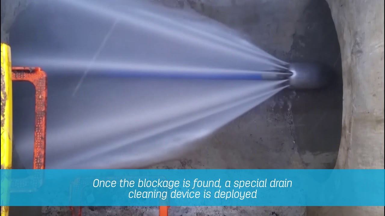 CCTV and drain cleaning - YouTube