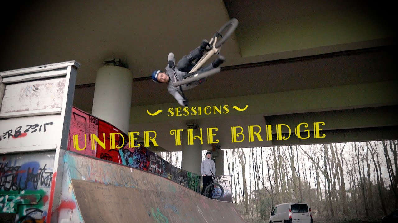 Wild MTB Dirt Jump and Skatepark Sessions under the Bridge - YouTube