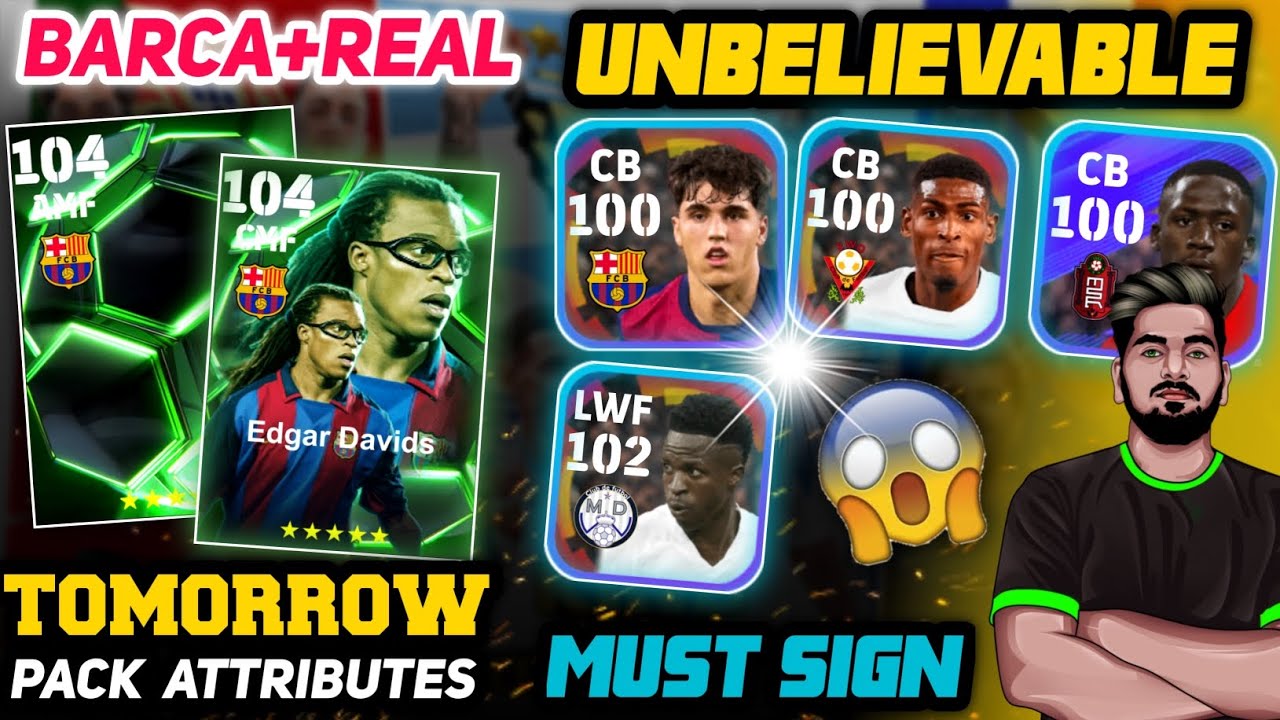 Barca+Real Madrid Epics Tomorrow In EFOOTBALL 25 |Sure 102 Winger ...