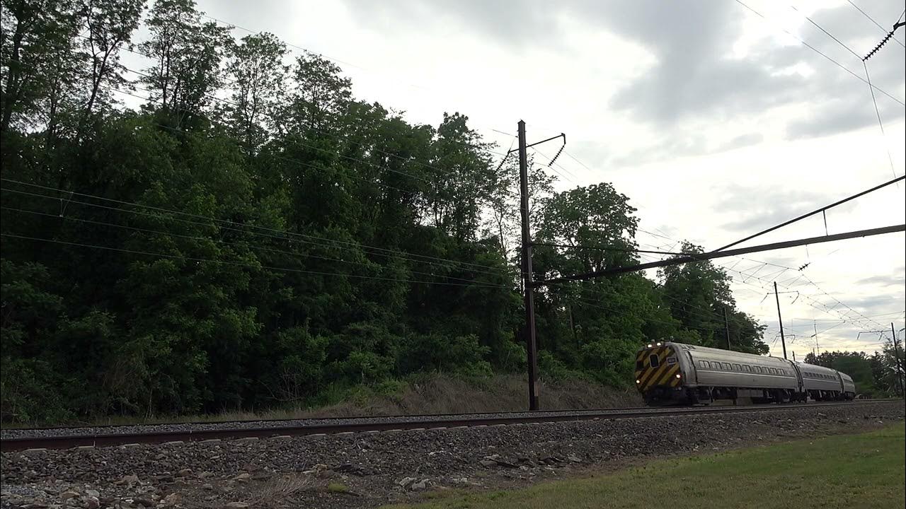 Full HD 60FPS: Two Amtrak Keystone Trains near Lancaster, Pennsylvania 5/28/23 - YouTube