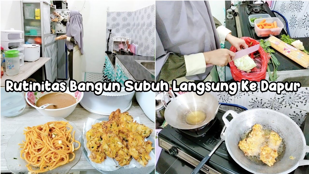 Rutinitas Bangun Subuh Belanja Sayuran 25RB. Langsung Masak Bakwan dan ...