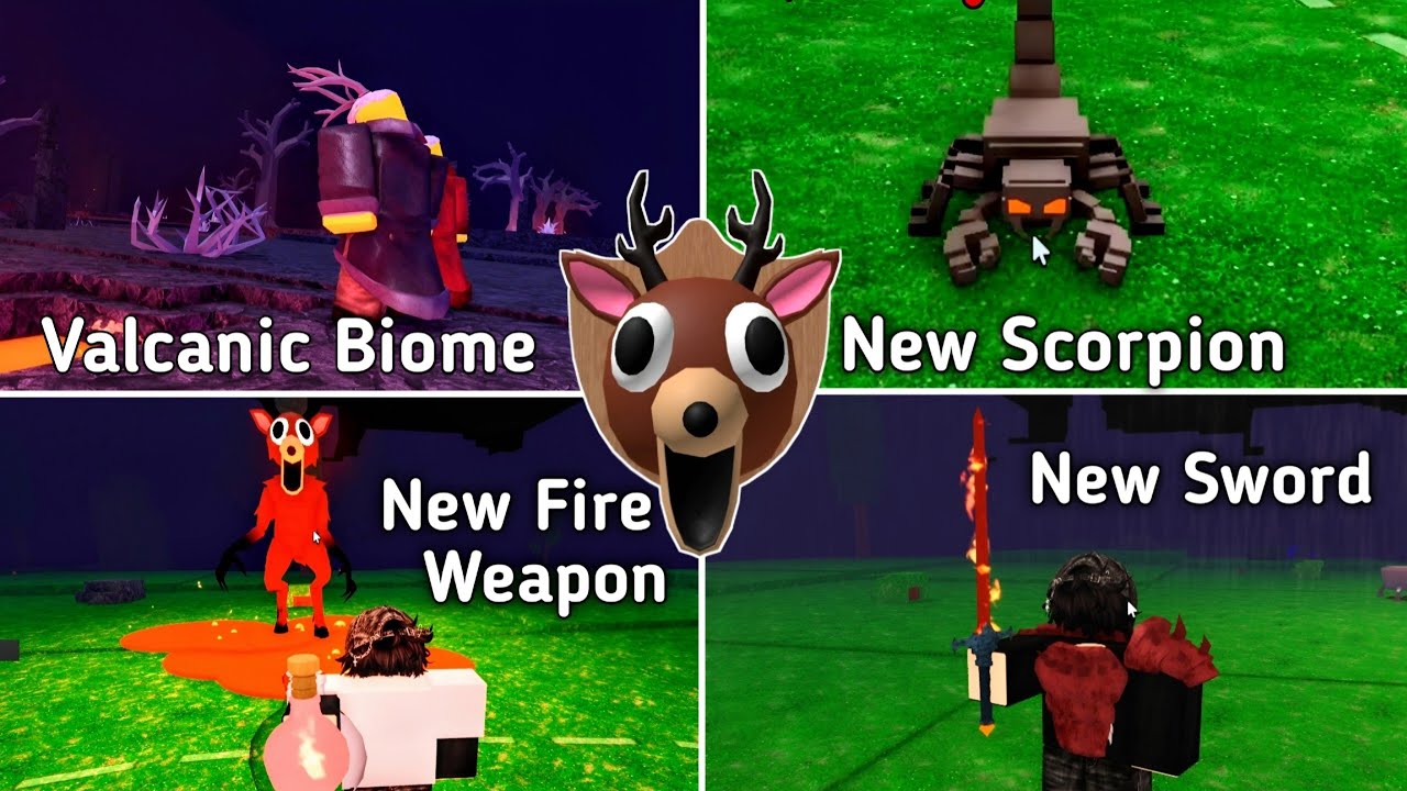 99 Nights in The Forest - The Volcanic Biome All Cutscenes + New ...