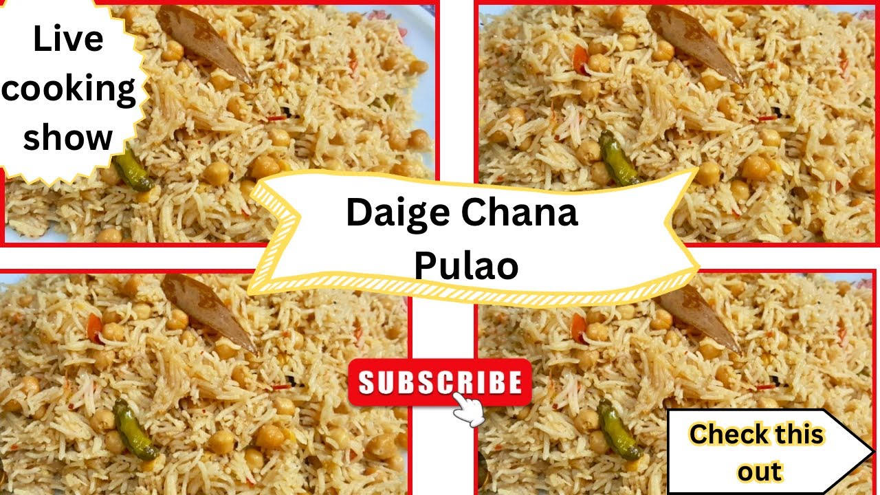 Live Demo Deige Chana Pulao With Kitchen Minutes And Vlog, let’s cook ...