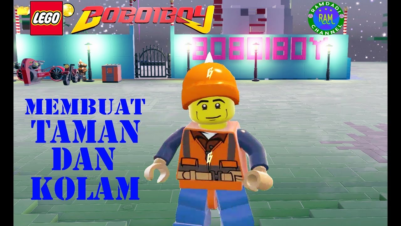 #23 MANTAP ! BOBOIBOY MEMBUAT TAMAN DAN KOLAM [LEGO] - YouTube