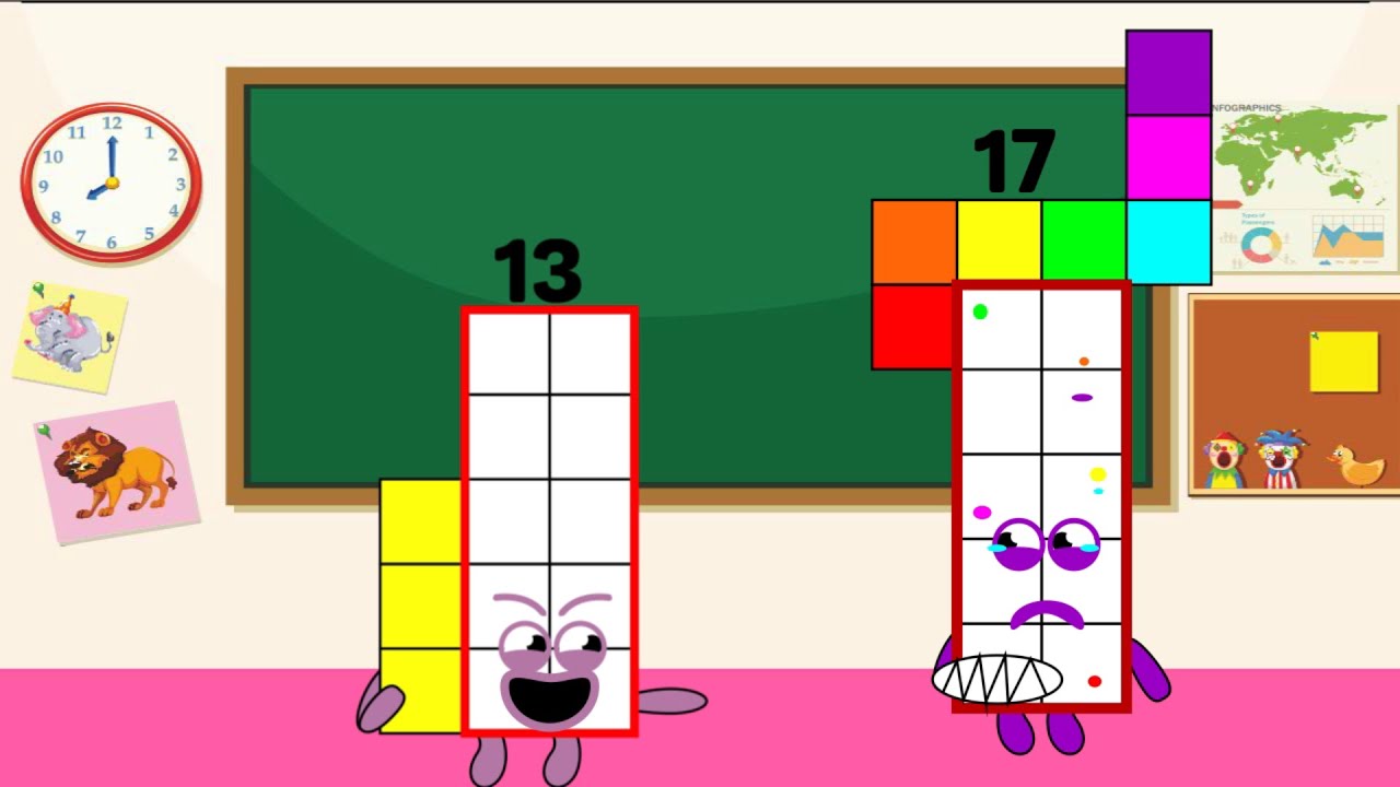 Numberblocks 17 get Bully because his arm broken 😰😰😰 - Numberblocks ...