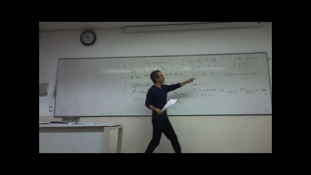 AGC Lecture 4c - Algebraic independence - YouTube