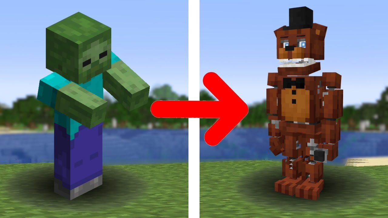 J'ai refait les mob minecraft en FNAF! - YouTube