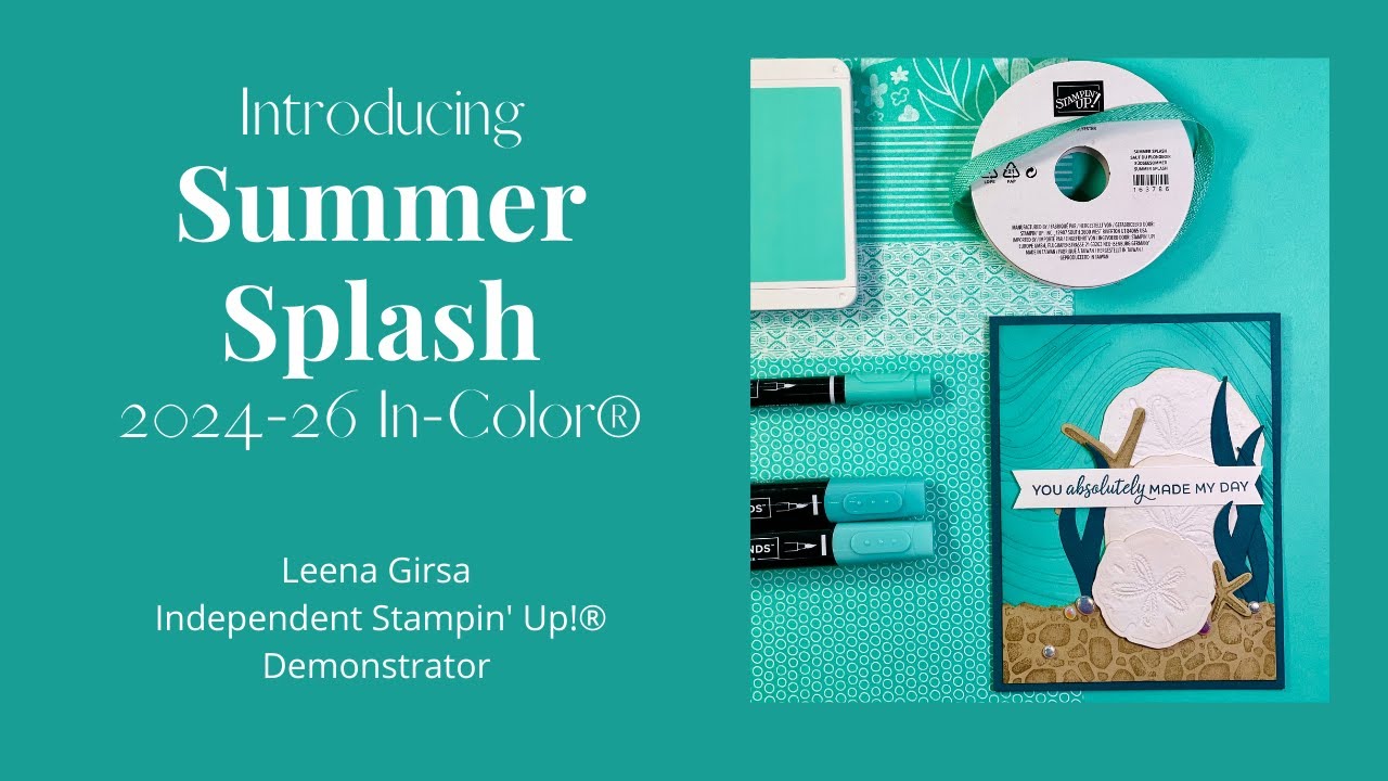 Introducing Summer Splash from the 2024-26 Stampin Up! In Color ...