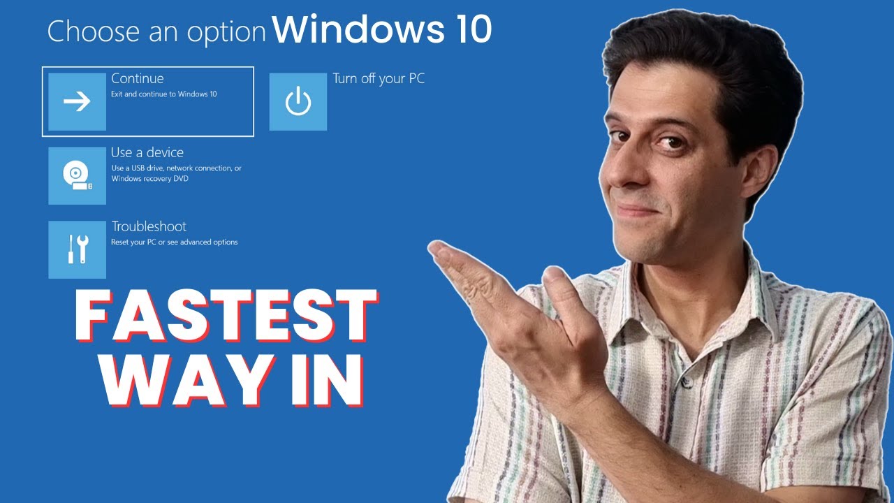 Windows 10: Fastest Way to Enter Recovery Mode (Quick Tip!) - YouTube