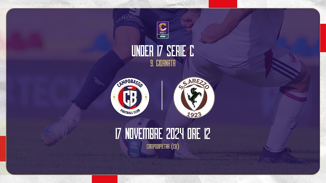Campobasso FC - Arezzo | 9a giornata Campionato Nazionale U15 24/25 | DIRETTA - YouTube