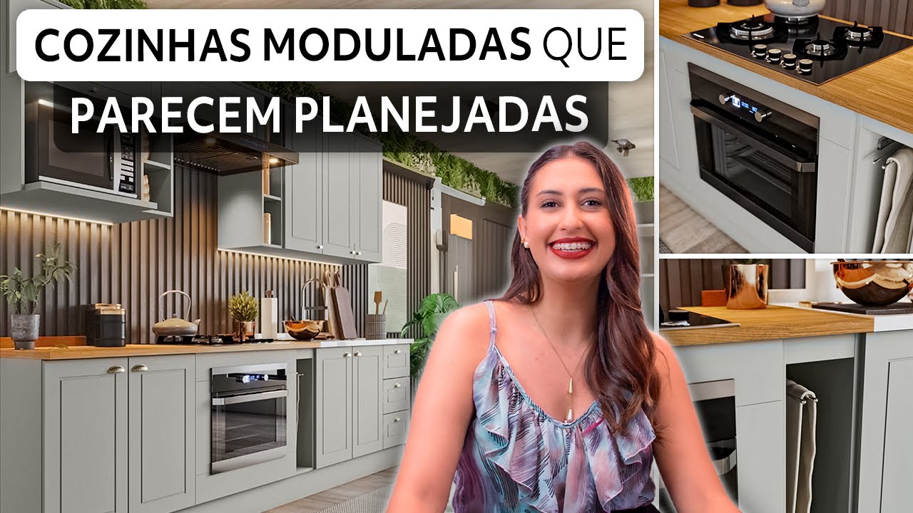 COZINHAS MODULADAS QUE PARECEM COZINHAS PLANEJADAS - YouTube