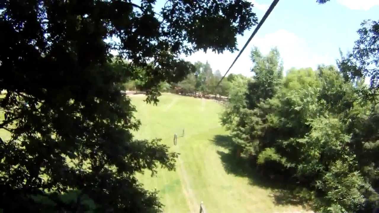 Zip Line finale at Adventure Park at Sandy River Retreat HD GO PRO ...