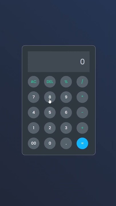 Responsive Calculate Using Html Css Javascript Shorts Cssanimation Webdevelopment Ytshorts