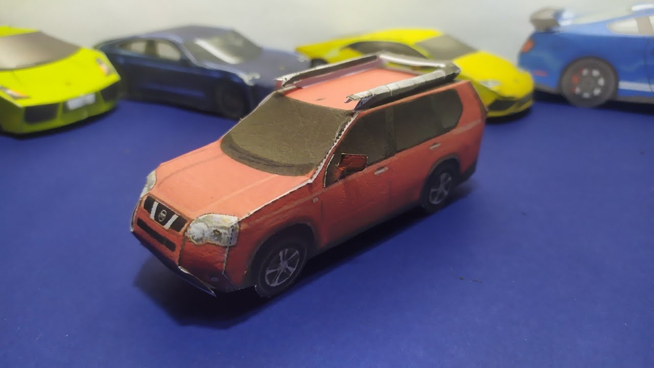 NISSAN X-TRAIL - PAPERCRAFT - YouTube