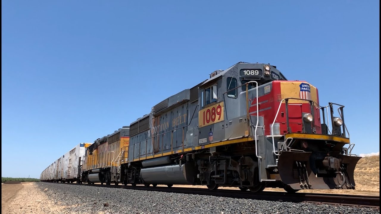 SSW/SP Patched UP GP60 Leads a UP Local Freight @ Minter Village, CA ...