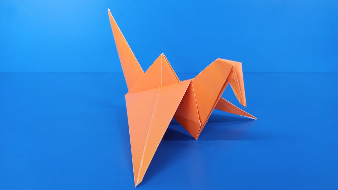 How To Make An Origami Flapping Bird - Easy Origami Instructions - YouTube