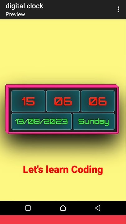 let's make a digital clock using HTML/CSS/vanilla js #digital_clock #vanilla_js_project - YouTube