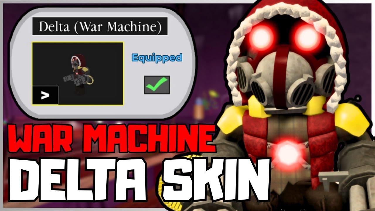NEW WAR MACHINE DELTA SKIN IN PIGGY.. (Jumpscare/Showcase) | New Piggy ...