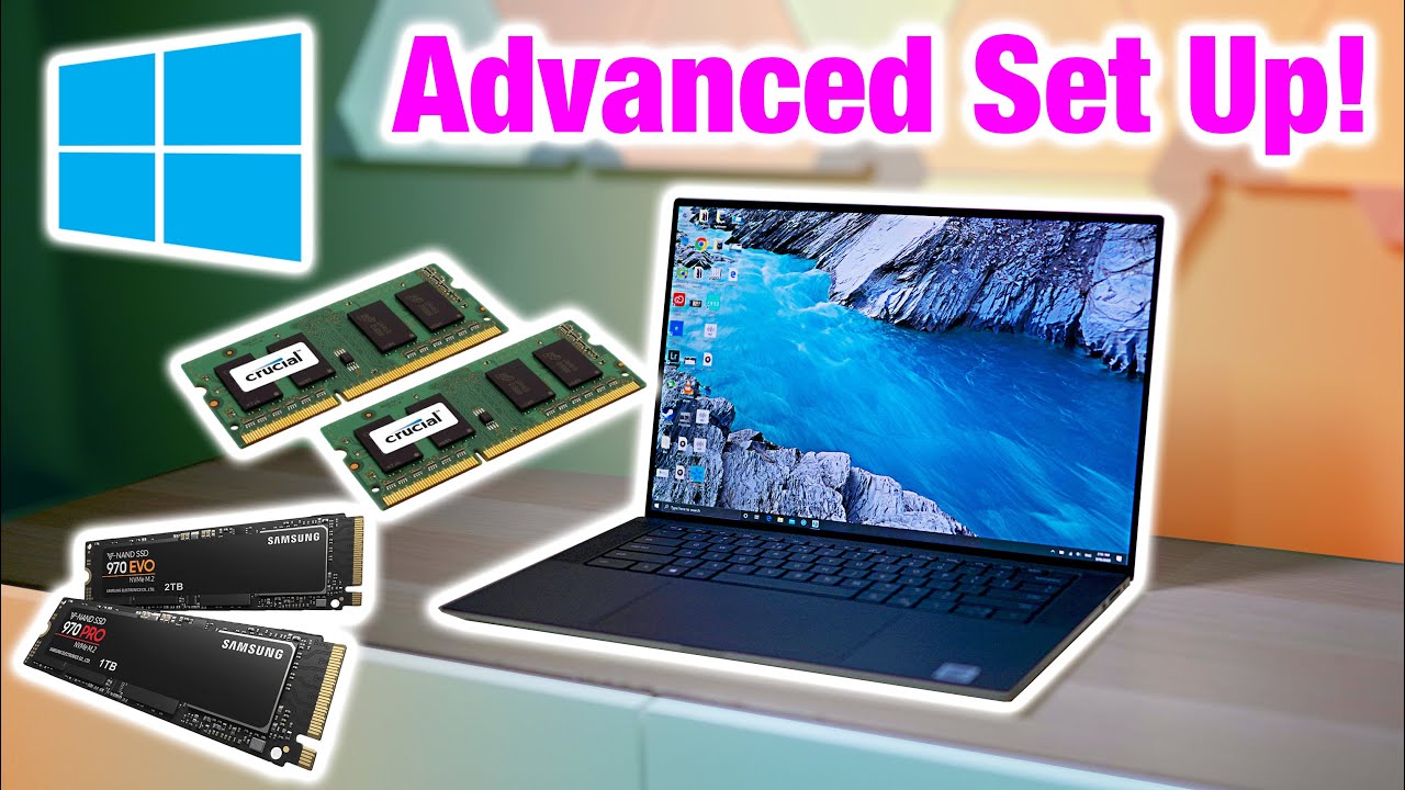 Upgrade RAM & SSD on XPS 15 & XPS 17 + Advanced Setup Up and Windows ...