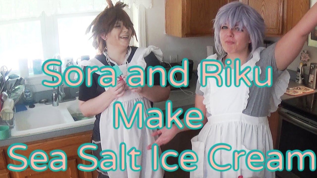 Sora and Riku Make Sea Salt Ice Cream | Cooking Skit - YouTube