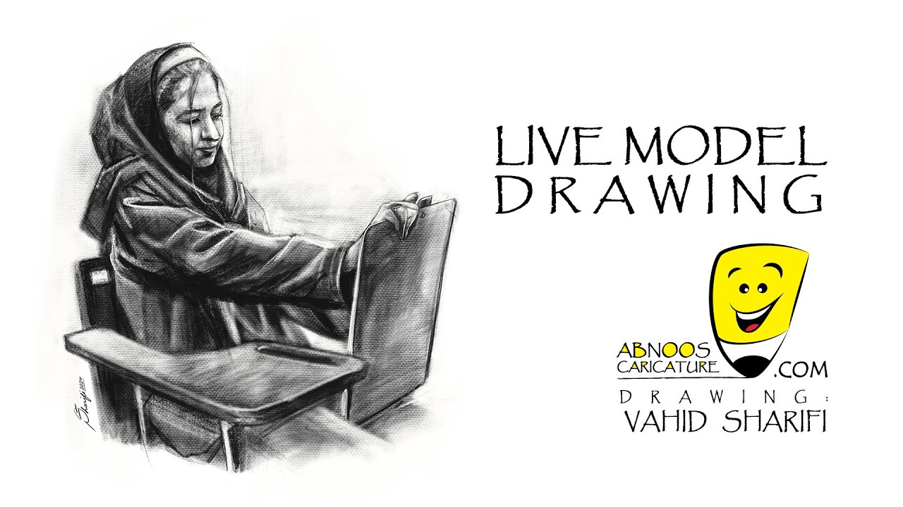 Live model drawing - YouTube