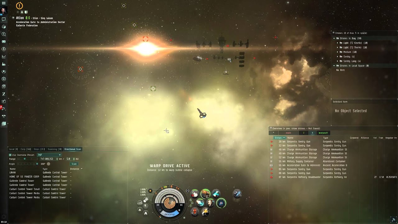 Eve Online - Stratios - Serpentis Narcotics Warehouse - YouTube