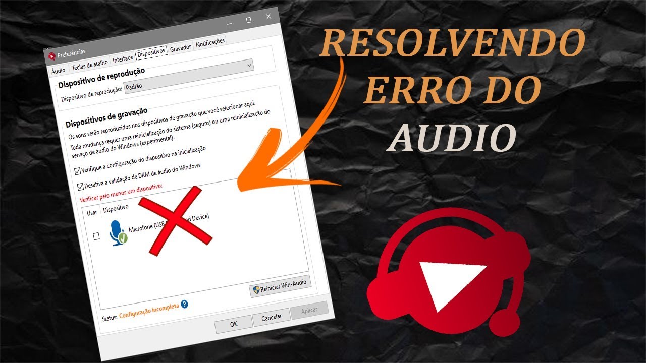 🔴Como resolver o ERRO do áudio-soundpad - YouTube