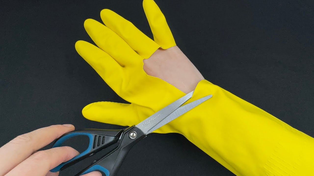 4 Unbelievable Tricks With Gloves To Make Your Life Easier - YouTube