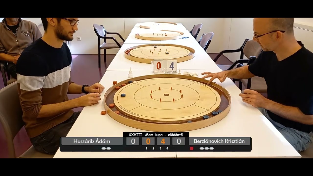 28th Crokinole Mom cup - Semi final - Huszárik vs BKRI - YouTube
