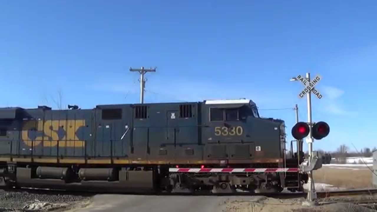 Long CSX B798 (CN 326) Northbound Through Slow Order. March 23rd, 2015 (HiDef) - YouTube