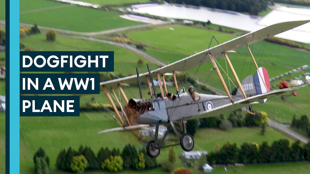 A dogfight in a WW1 biplane. - YouTube