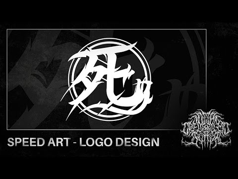DEADicated Design // Speed Art // Logo Design // Death (Chinese) - YouTube