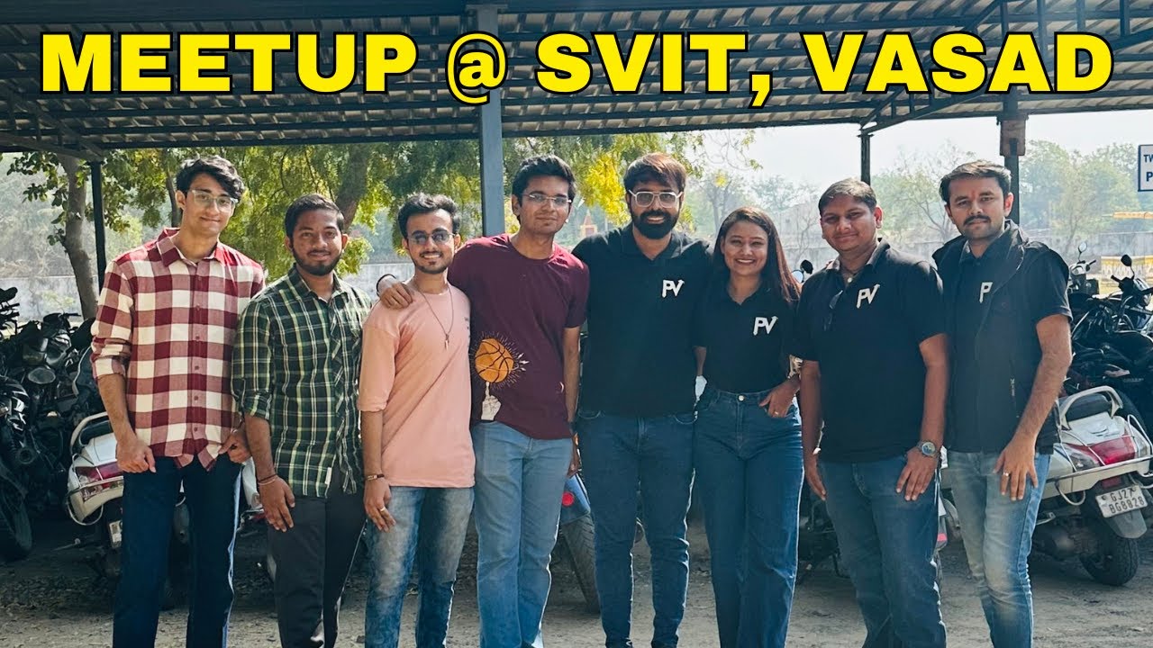 MEETUP VLOG @ SVIT, VASAD.. PRAKARSH 2024.. - YouTube