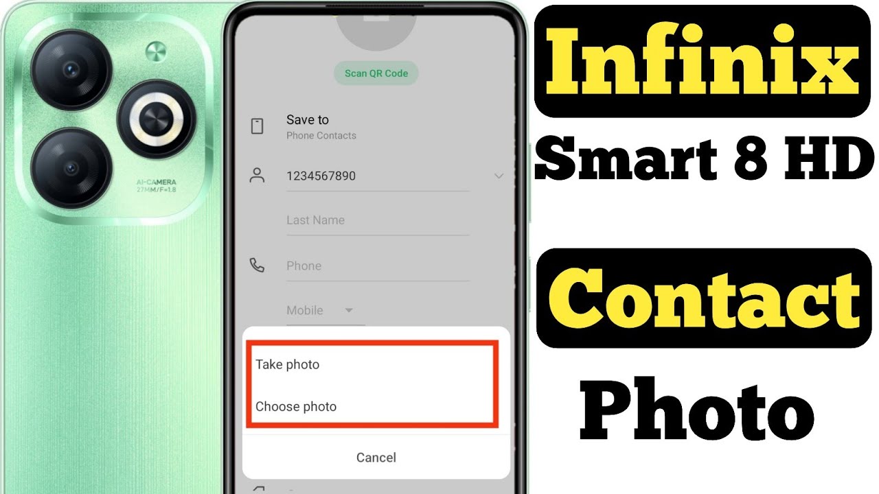 How to set photo on any contact in Infinix Smart 8 HD || Infinix Smart ...
