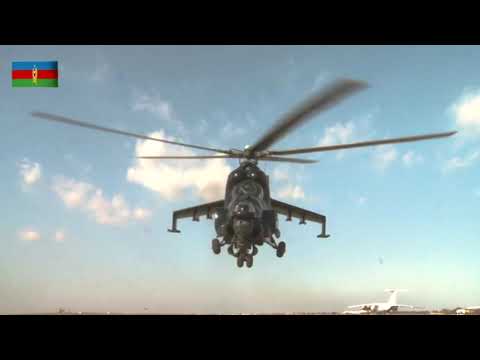 Azerbaycan Hava Kuvvetleri'nden helikopterlerle tatbikat - Helikopterlərlə uçuş məşqləri keçirilib