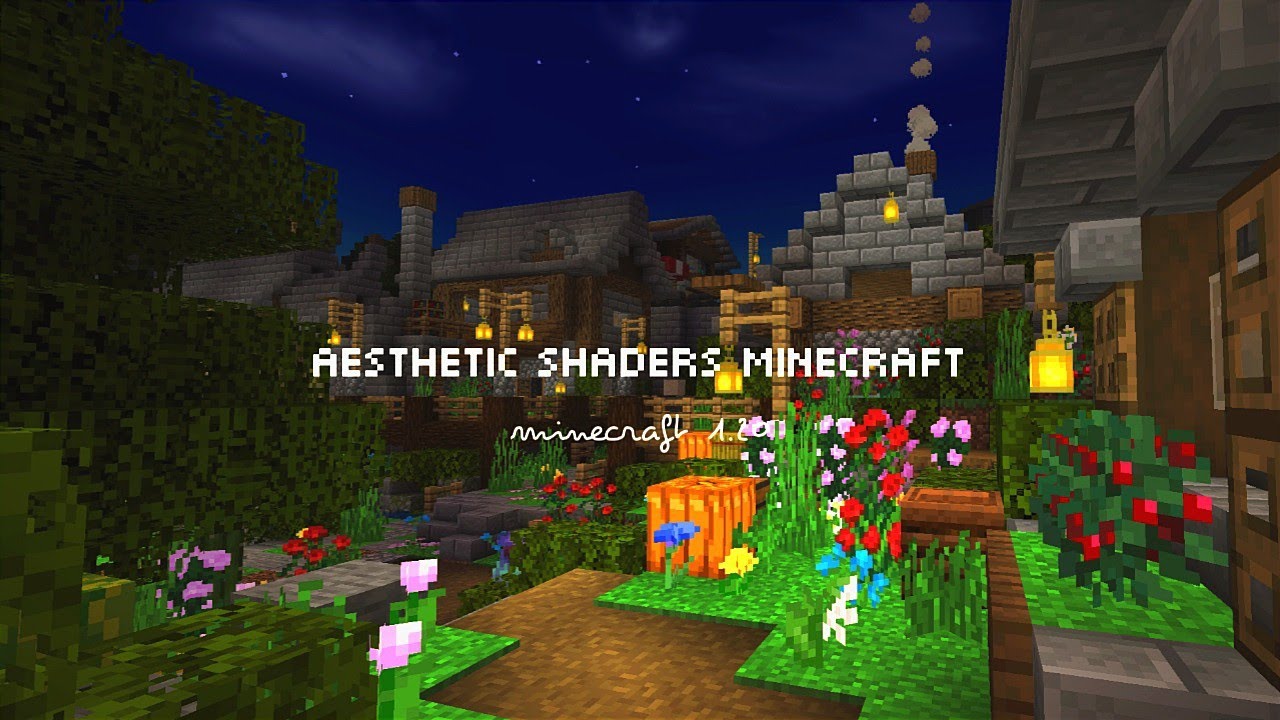 aesthetic shaders minecraft pe 1.20 - YouTube